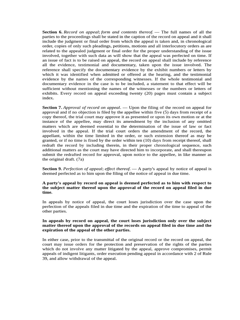 Record On Appeal | PDF | Appeal | Judgment (Law)