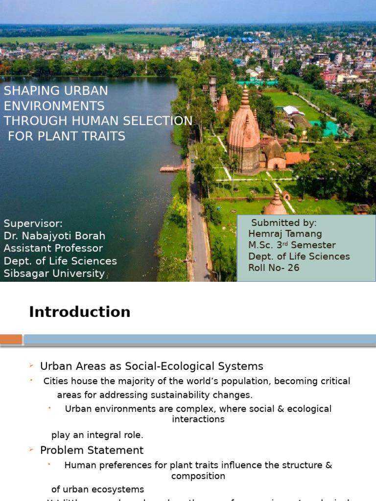 Shaping Urban Environments | PDF | Disturbance (Ecology) | Ecology