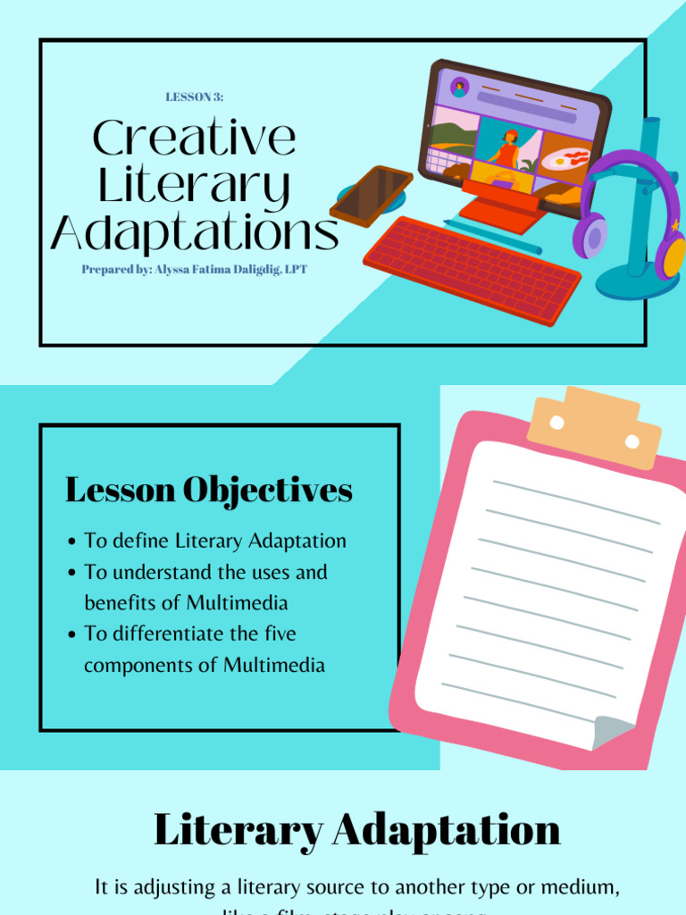 Understanding Literary Adaptations & Multimedia | PDF | Multimedia ...