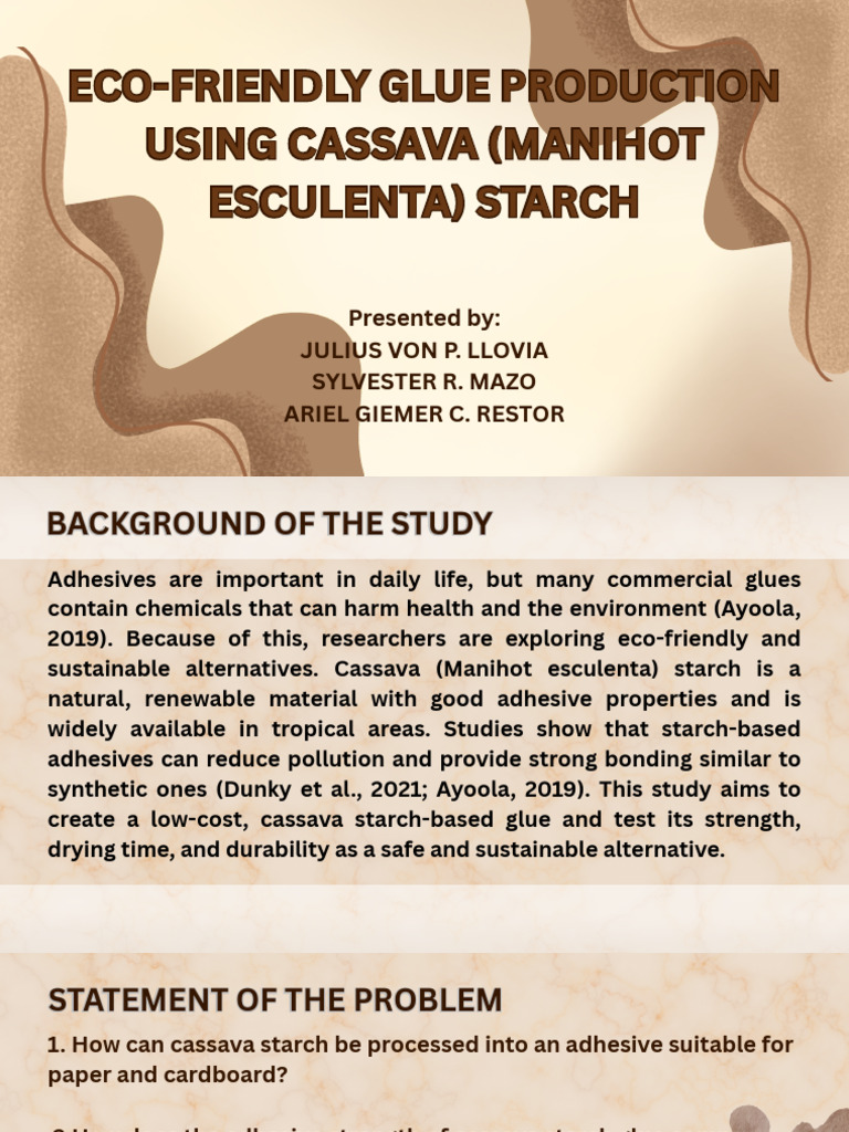 Physics Sip Group 8 - 20251112 - 233218 - 0000 | PDF | Adhesive | Starch