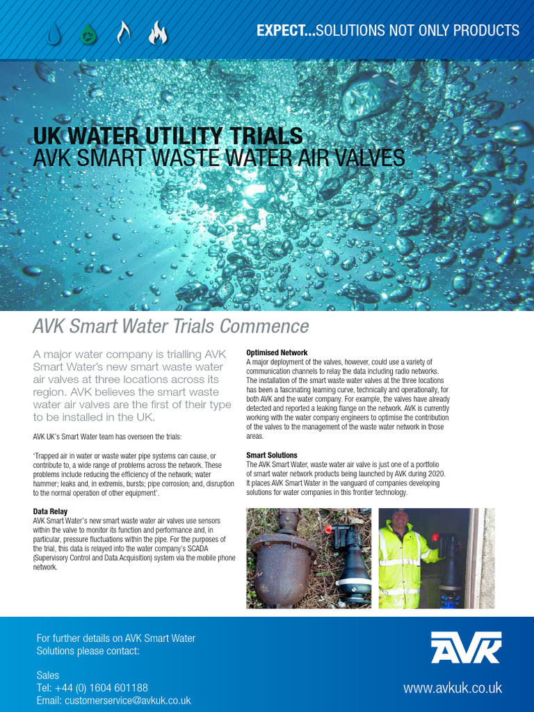 AVK Smart Waste Water Air Valves Trial | PDF | Scada
