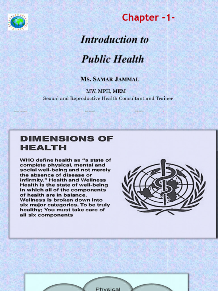 1 - Chapter 1-Introduction To Public Health - 2024 - MUC-2 | PDF ...