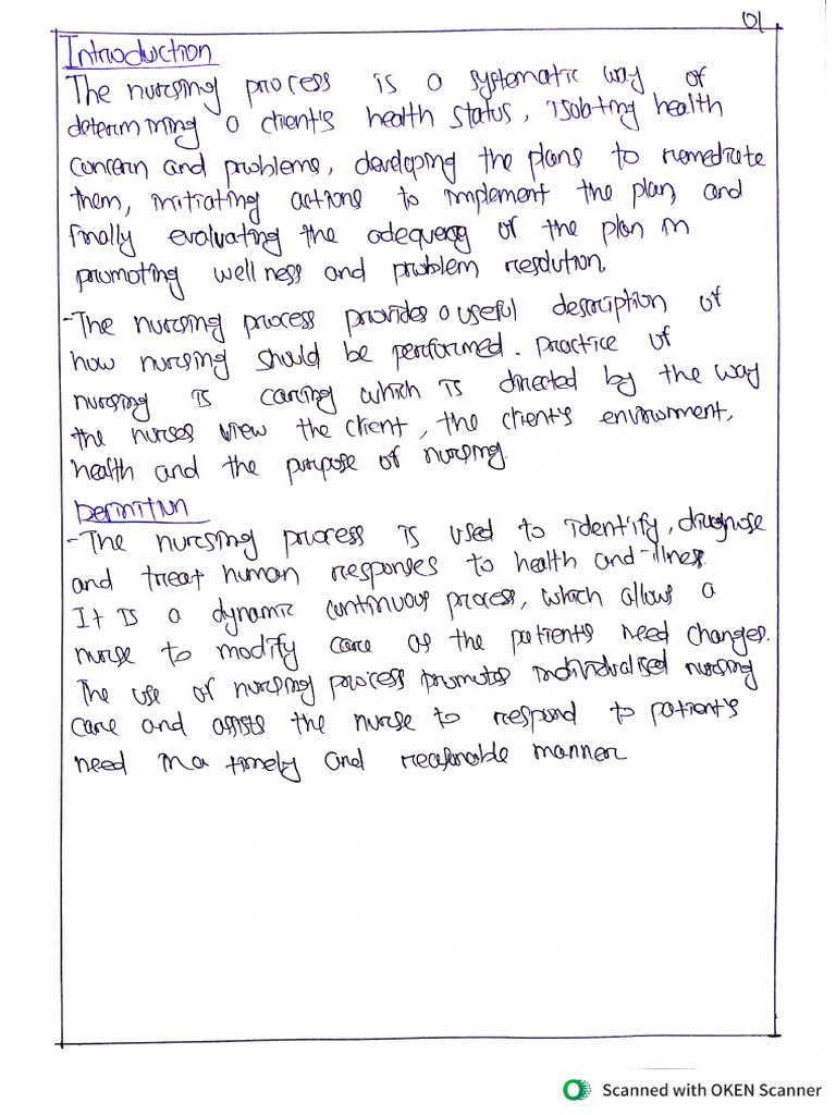 Nursing Process Assignment Pdf