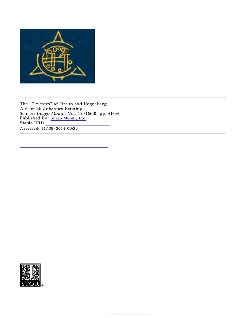 The Civitates of Braun and Hogenberg | PDF