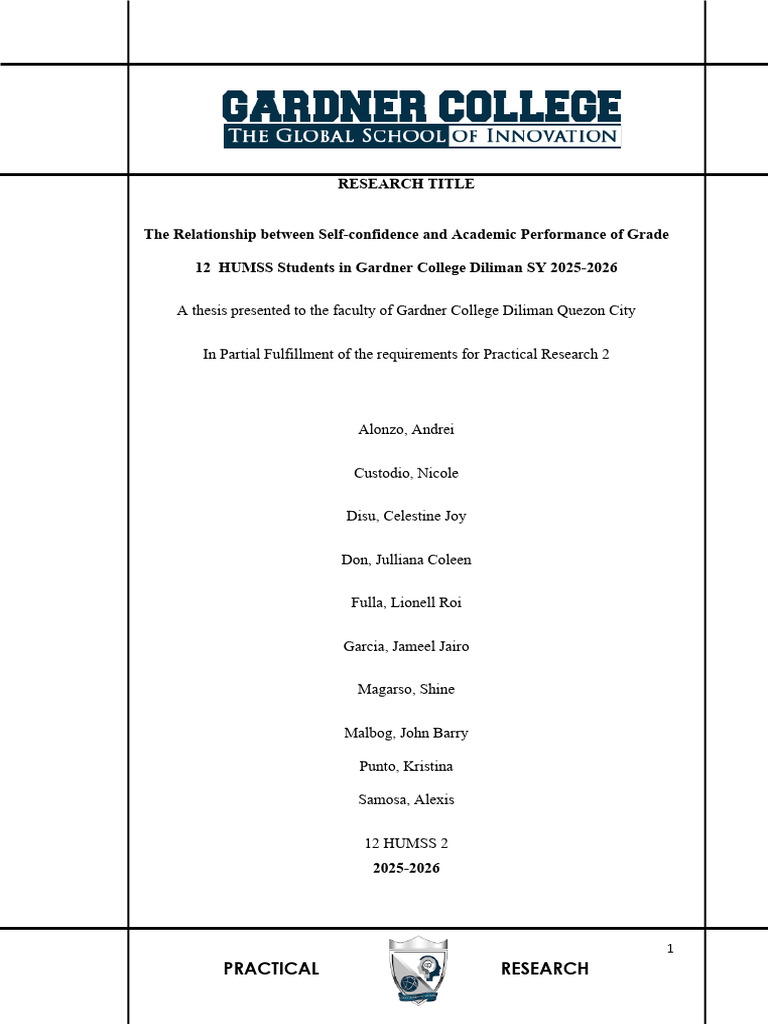 CHAPTER 4 Practical Research | PDF | Self Efficacy | Popular Psychology