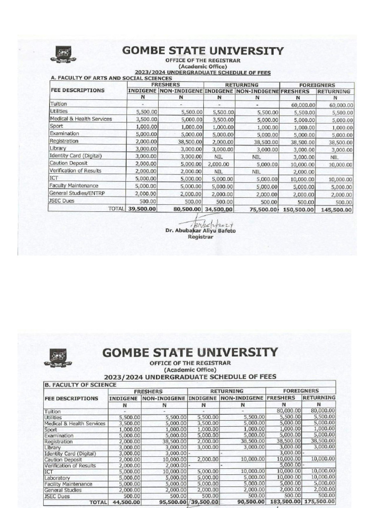 Gsu Registrtion Fee | PDF