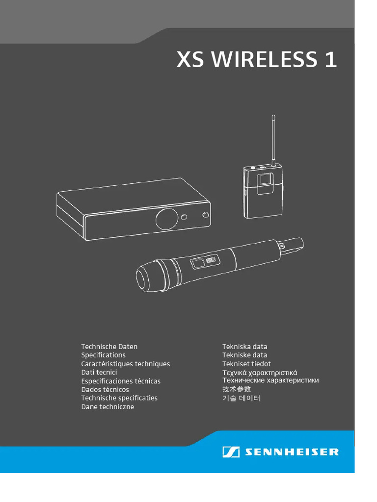 Manuale Sennheiser XSW 1-835 (Italiano - 76 Pagine) | PDF