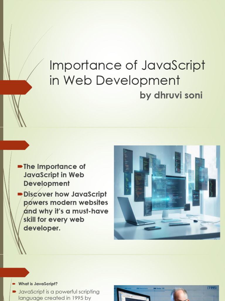 Importance of Javascript in Web Development | PDF | Java Script | World Wide Web