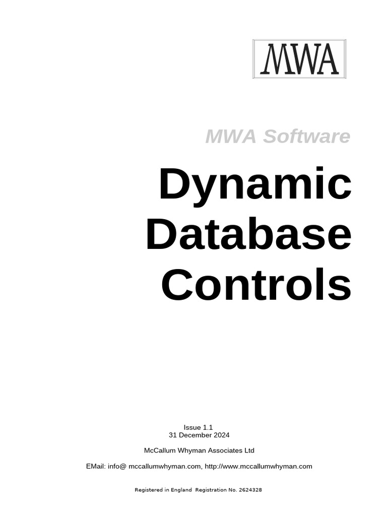 DynamicDatabaseControls | PDF | Database Index | Table (Database)