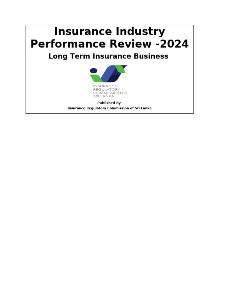 Performance of The Long Term Insurance Business - 2024 | PDF ...