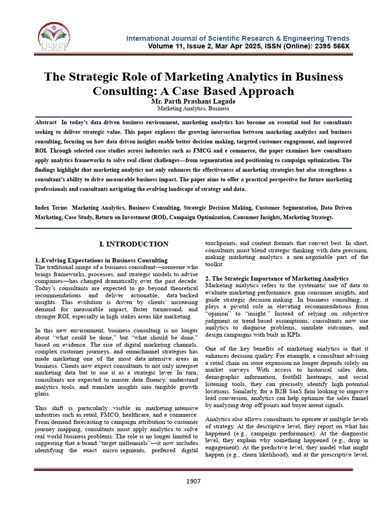 Ijsret v11 Issue2 613 | PDF | Analytics | Marketing