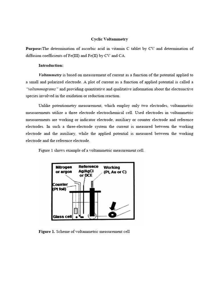 CV Lab Text (1) | PDF | Electricity | Applied And Interdisciplinary Physics