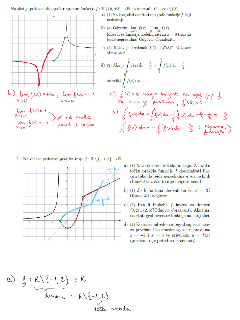Zavrsni Ispit Pripremni Zadaci S Rjesenjima | PDF