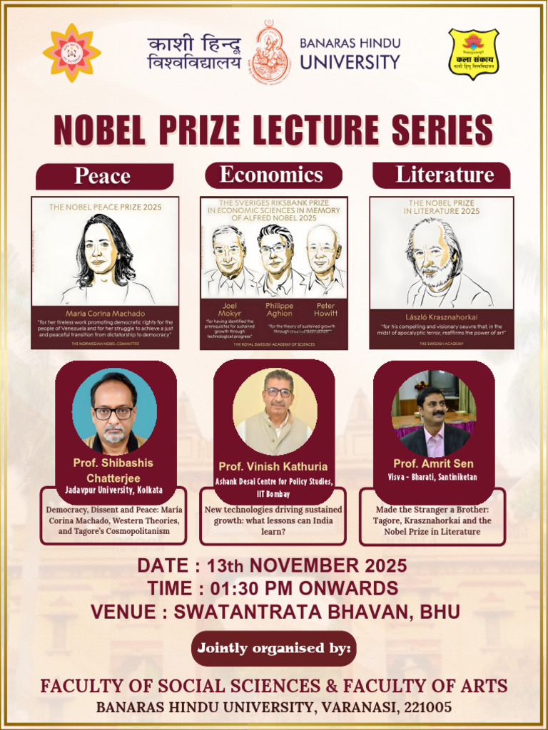 Nobel Prize Lecture Series 2025 Event | PDF