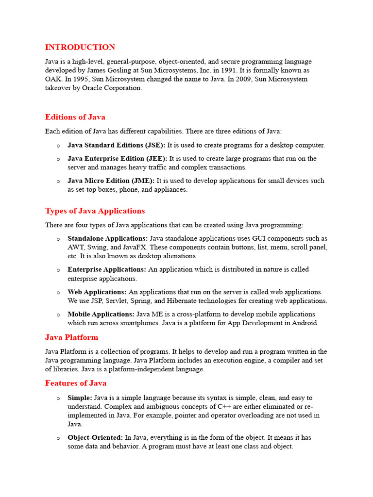 Modul 1 | PDF | Java (Programming Language) | Object Oriented Programming