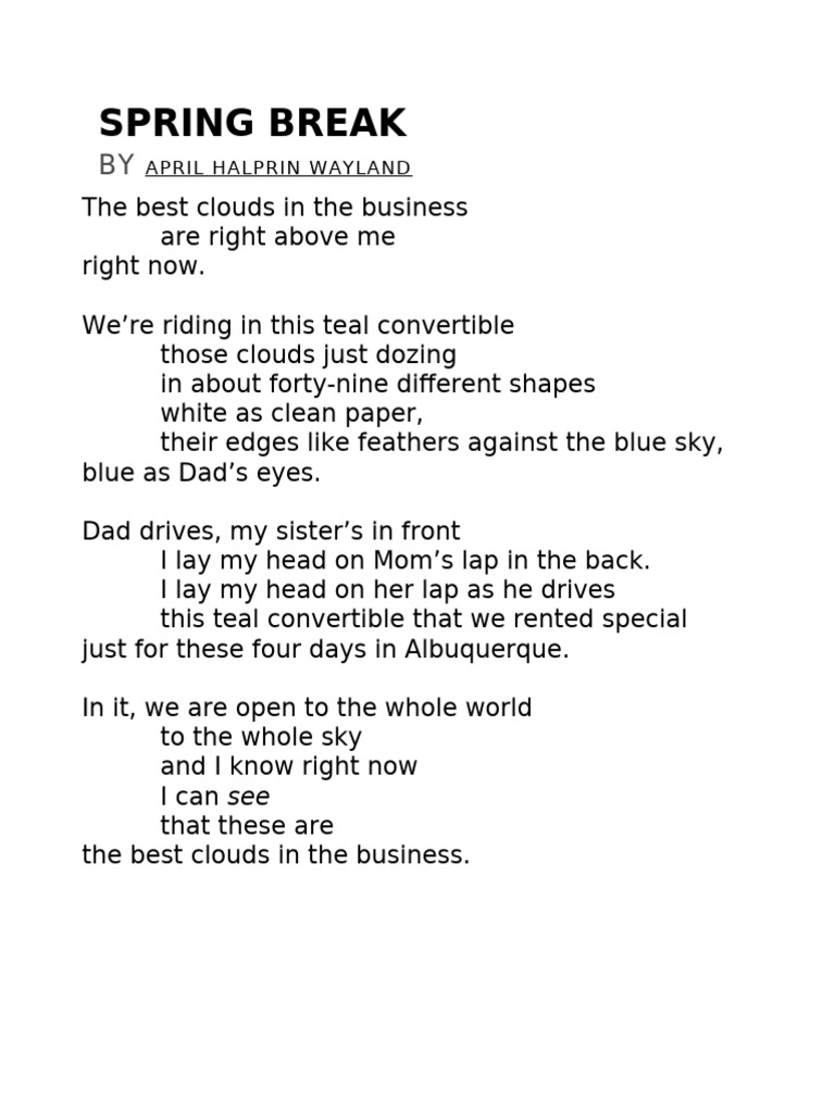 Spring Break Memories in Albuquerque | PDF