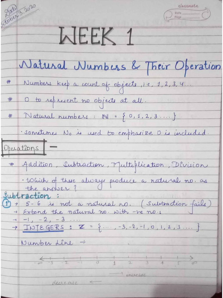 Maths (Week 1-10) | PDF