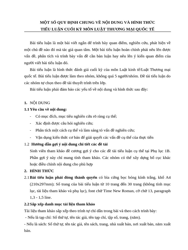 Huong Dan Lam Tieu Luan | PDF