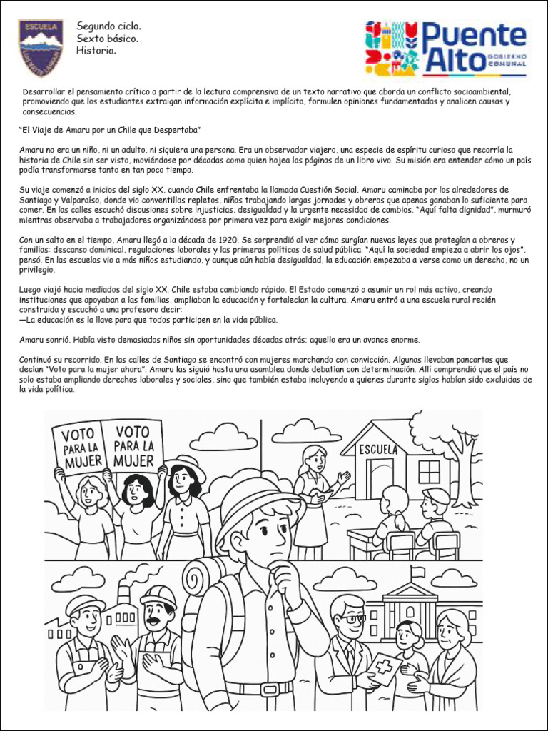 Historia Benjamín Leon | PDF | Chile | Democracia
