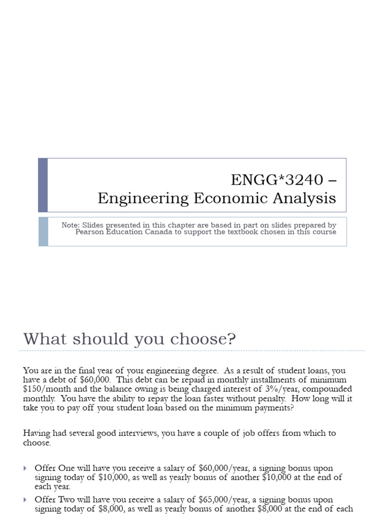 Engineering Economic Analysis Overview | PDF | Interest | Cost–Benefit ...
