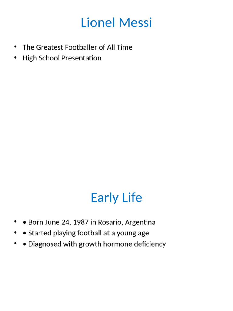 Lionel Messi Argentina Presentation | PDF