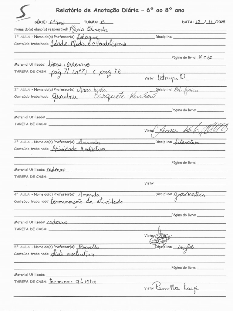 Relatório Diário 20251112 | PDF