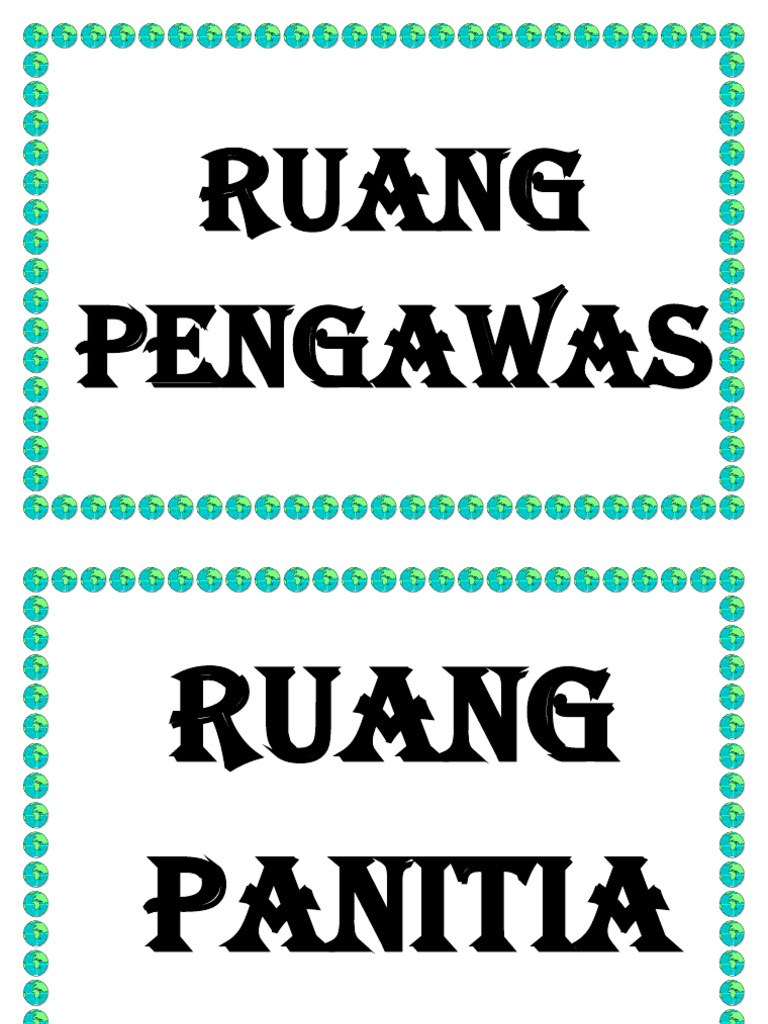 Name Plate Ruangan | PDF