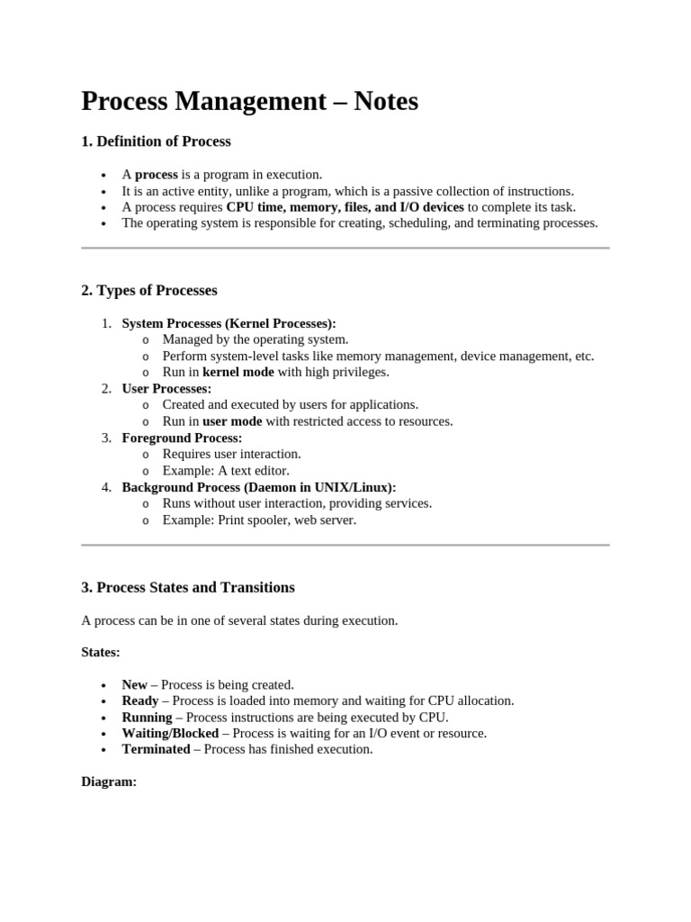 Process Management | PDF | Scheduling (Computing) | Process (Computing)