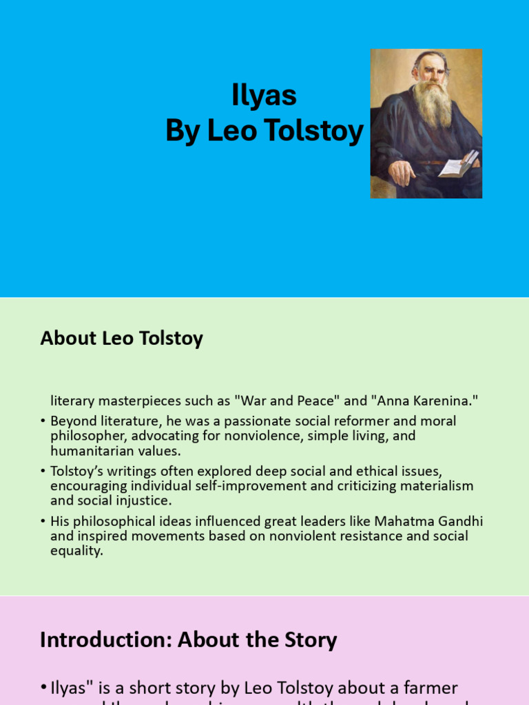 Ilyas 2nd Yr | PDF | Leo Tolstoy
