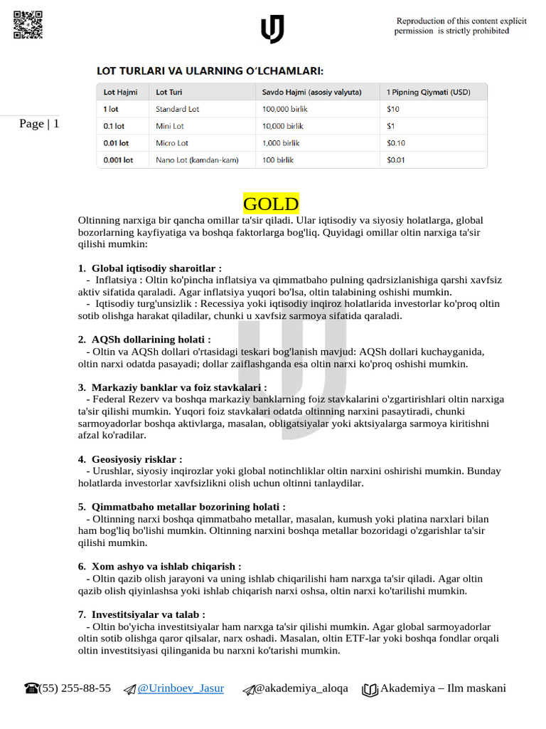 Forex Notes | PDF