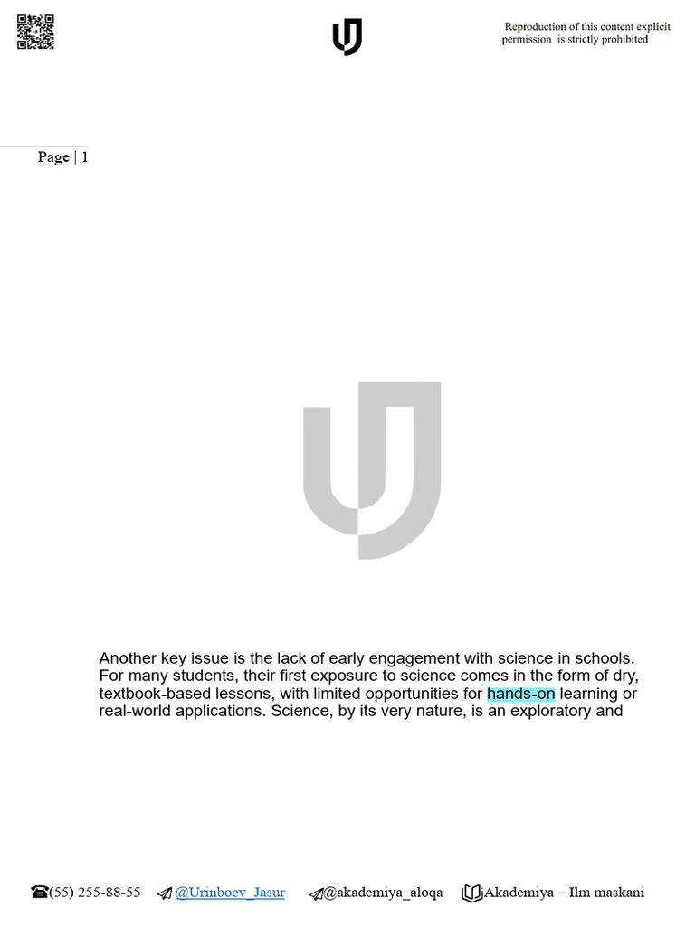 Reasons for Decline in Science Students | PDF | Science | Curiosity
