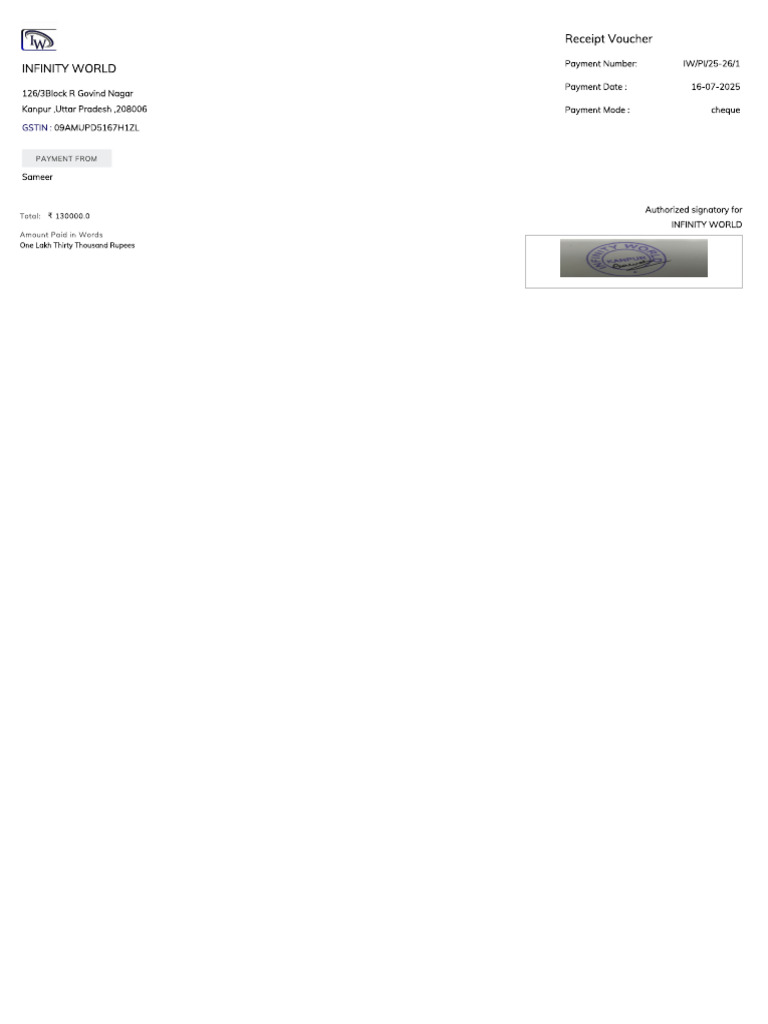 1 Payment in Sameer 1 | PDF