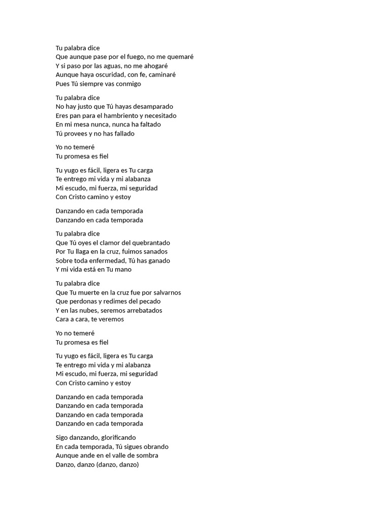 Tu Palabra Dice | PDF
