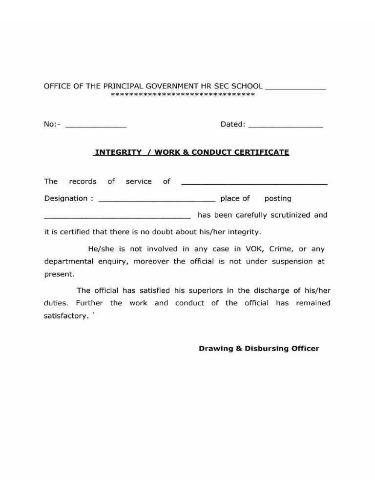 Work Conduct & Integrity-1 | PDF