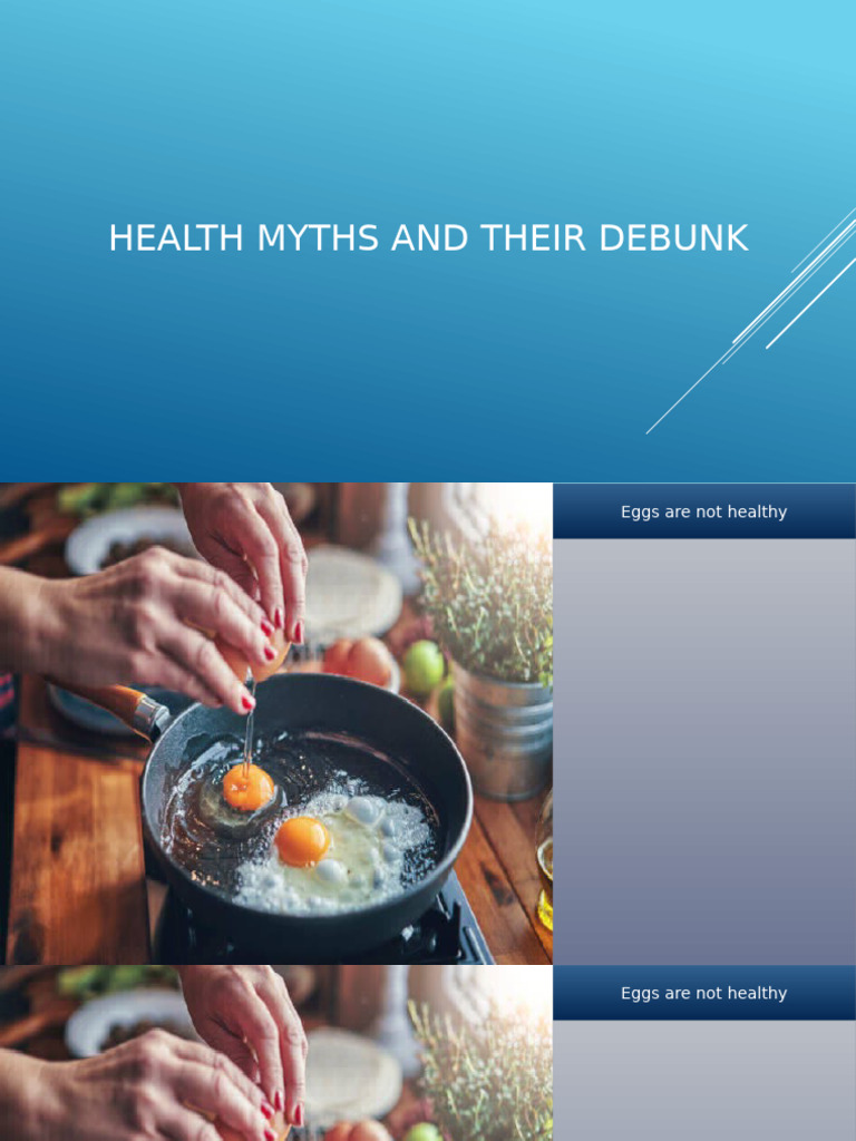 Health Myths and Their Debunk | PDF
