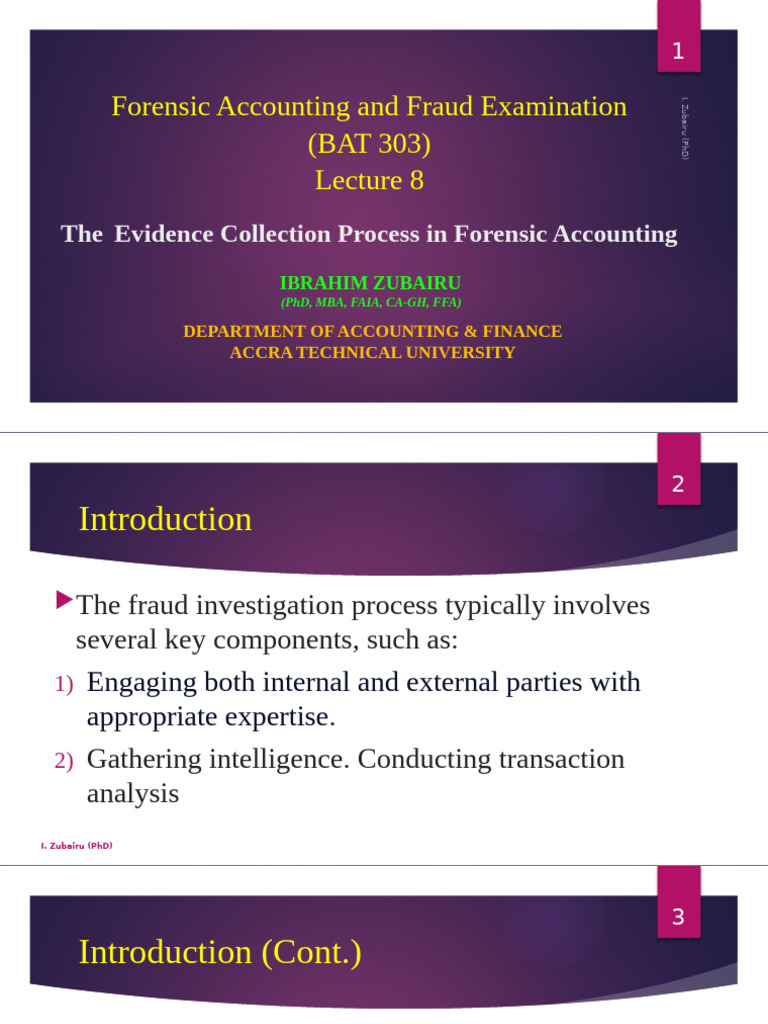Evidence Collection in Forensic Accounting | PDF | Fraud | Digital ...