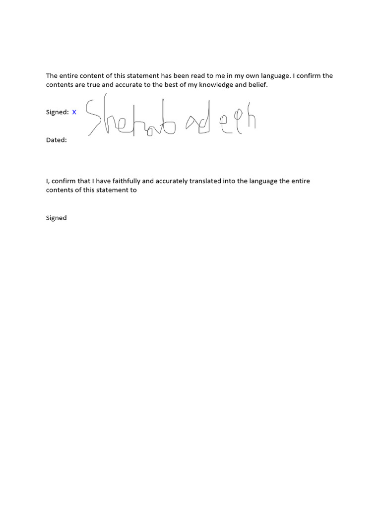 Statement Signature Page | PDF