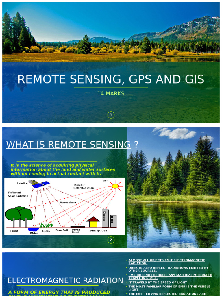 Remote Sensing, Gps and Gis | PDF | Geographic Information System | Remote Sensing