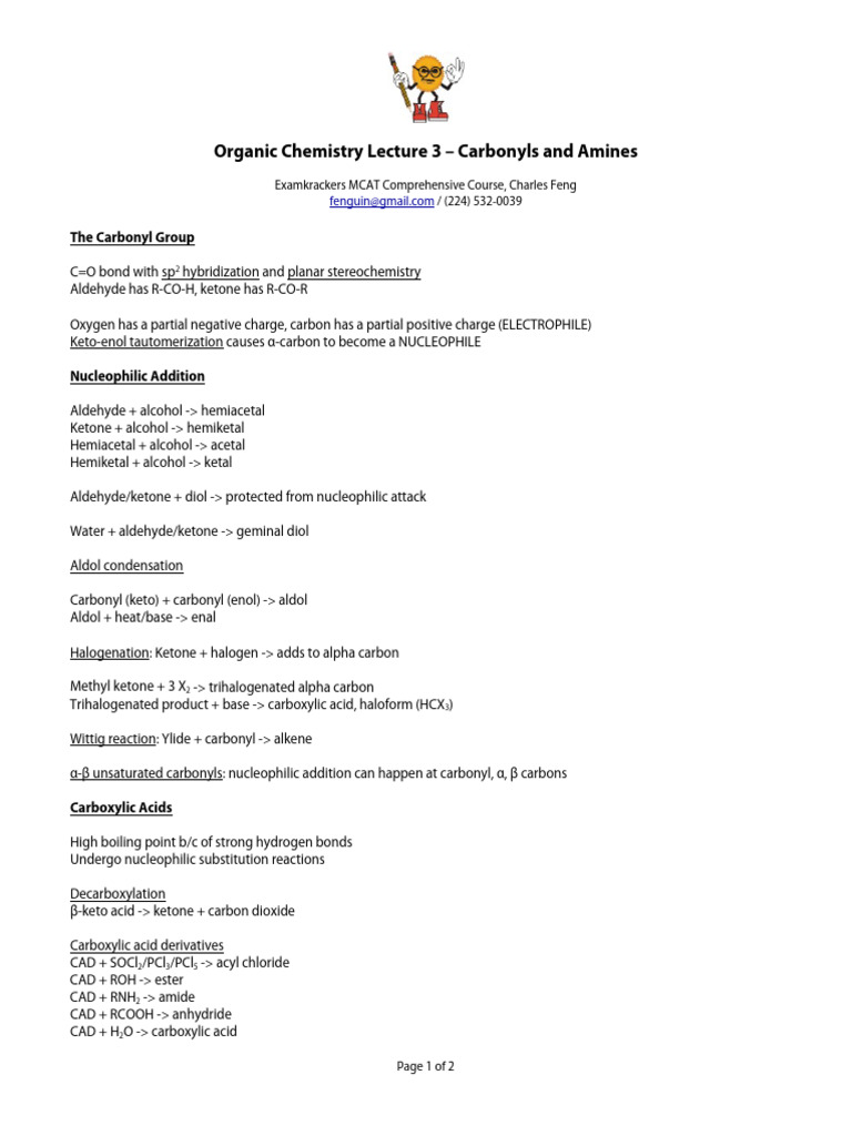 Organic Chemistry 3 | PDF | Ester | Ketone