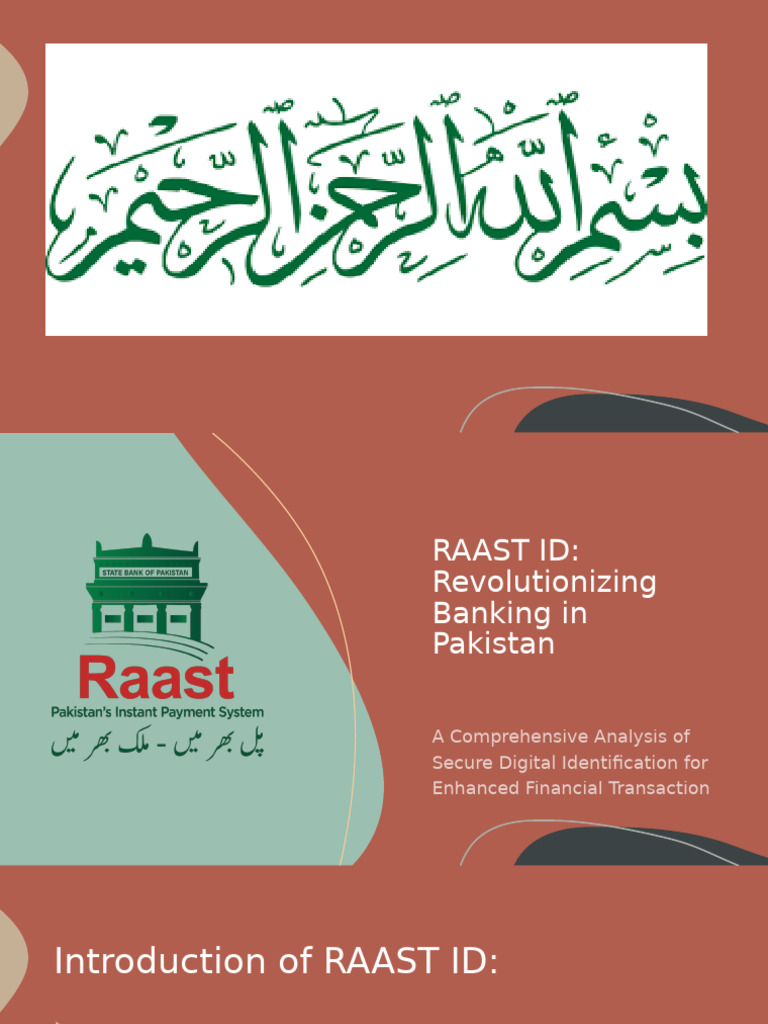 RAAST ID: Transforming Banking in Pakistan | PDF