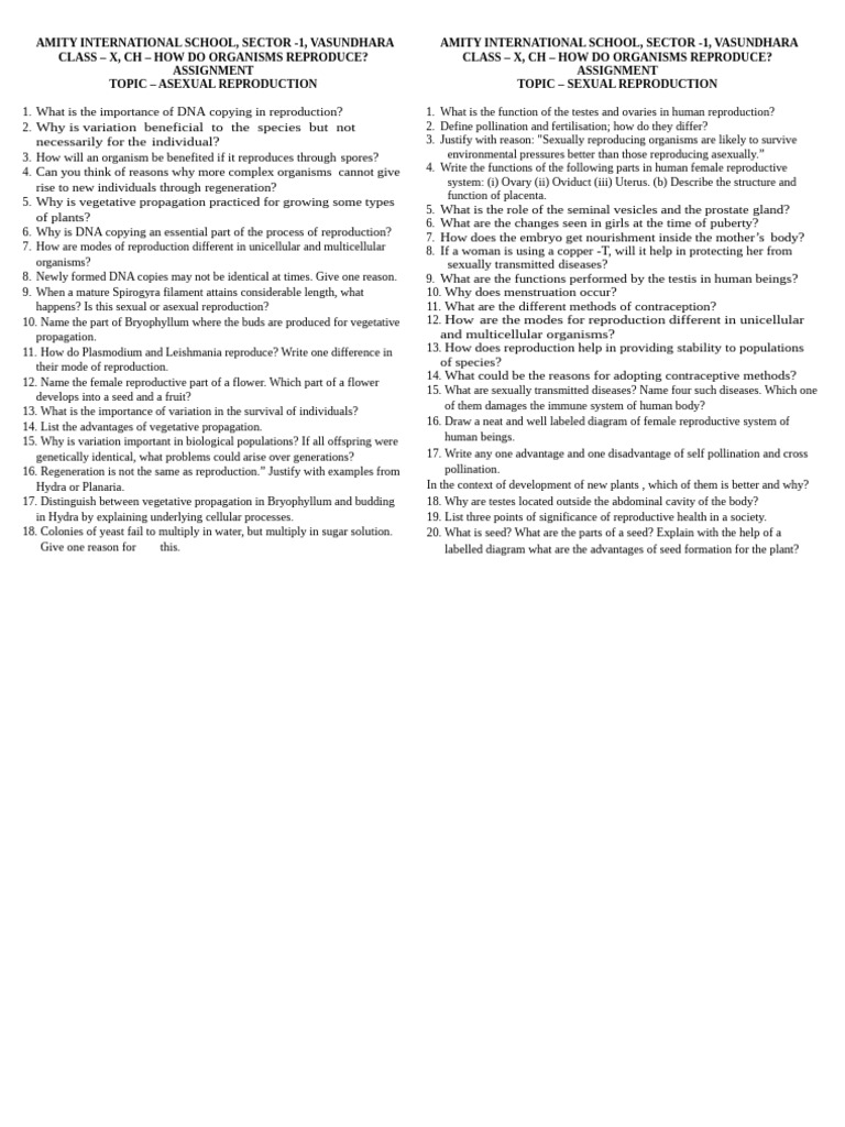 How Do Organisms Reproduce 25-26 | PDF | Reproduction | Sexual Reproduction