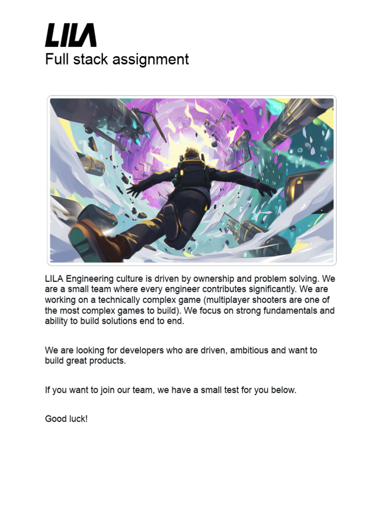 Lila Backend Assignment A | PDF | Client–Server Model | Cloud Computing