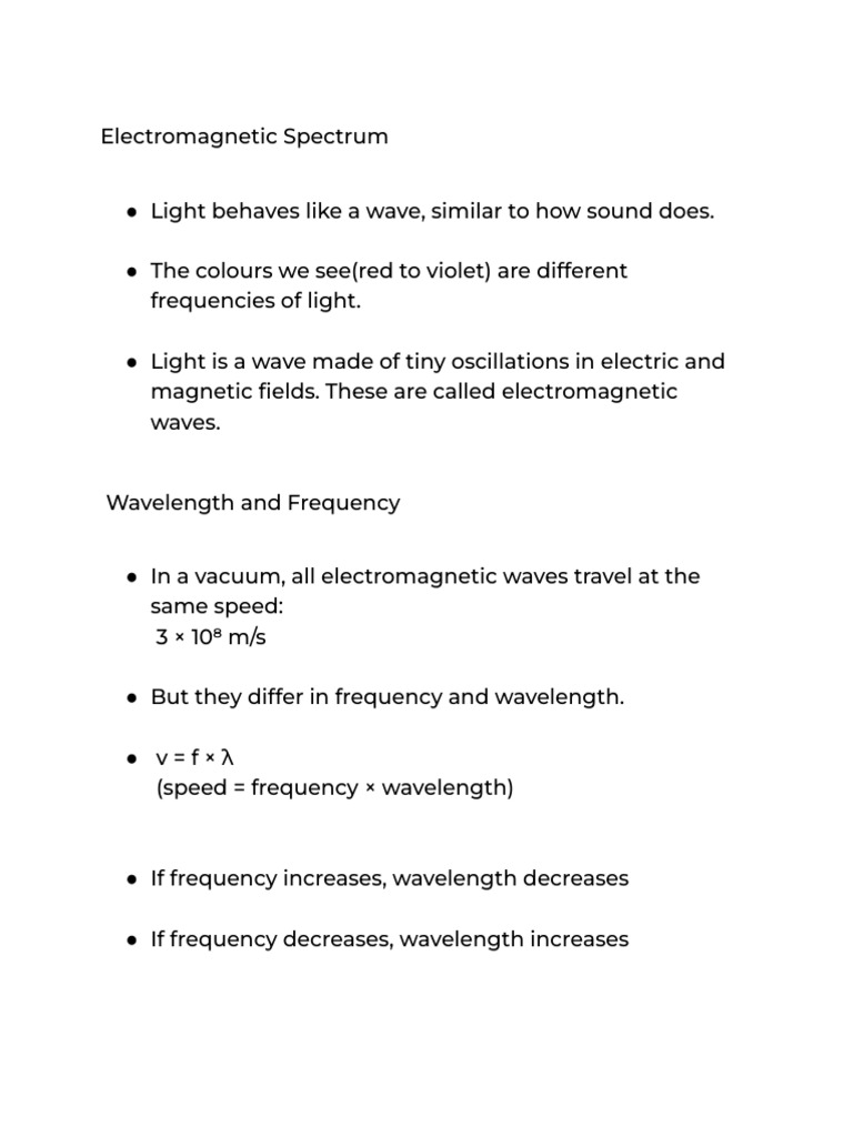 Electromagnetic Spectrum | PDF