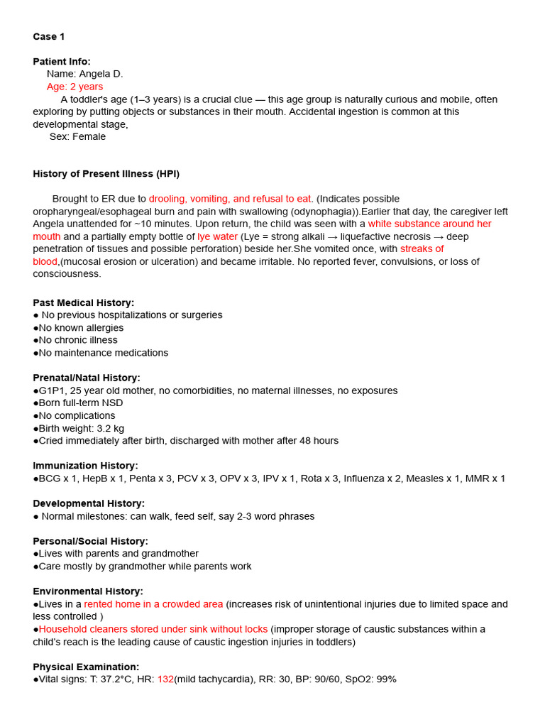 Toxicology Case | PDF | Medicine | Medical Specialties