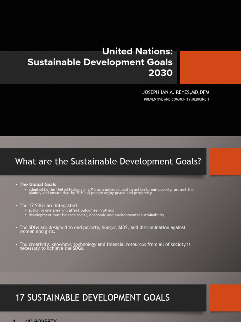 UN Sustainable Development Goals 2030 | PDF | Economies