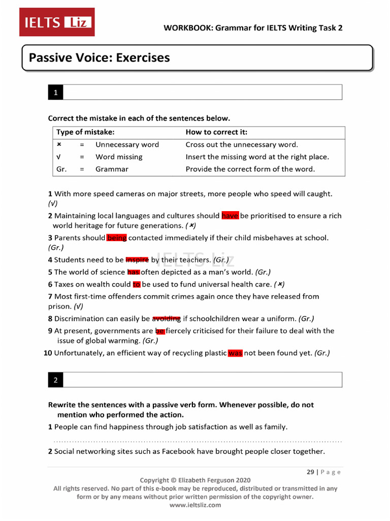 Liz Grammar Work Book | PDF