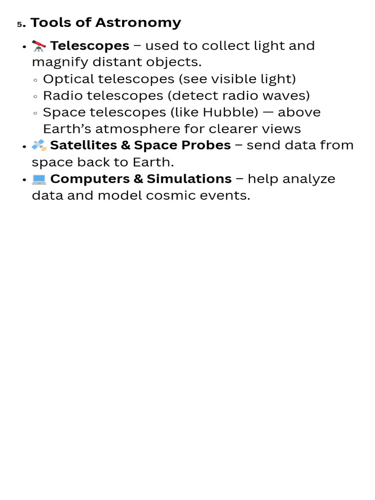 Branches of Astronomy | PDF