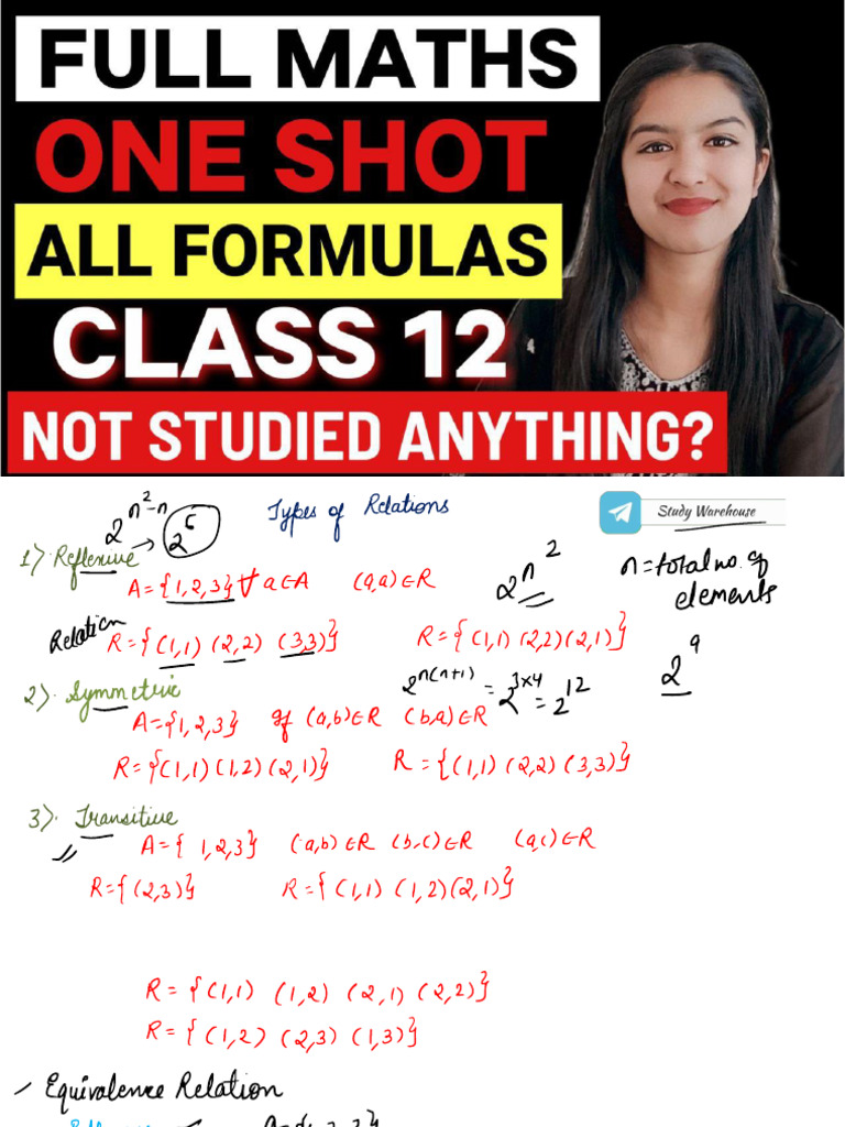 Maths All Formulas One Shot | PDF