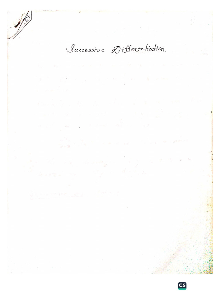 6.1 Successive Diff | PDF