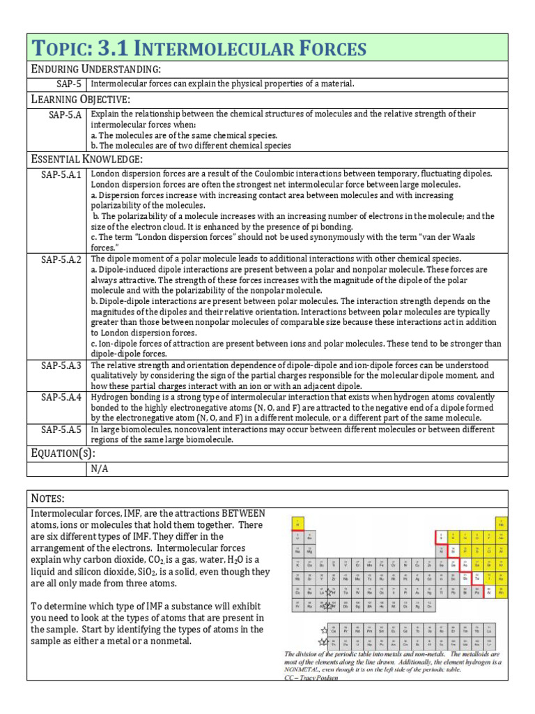 Ilovepdf Merged | PDF | Intermolecular Force | Chemical Polarity
